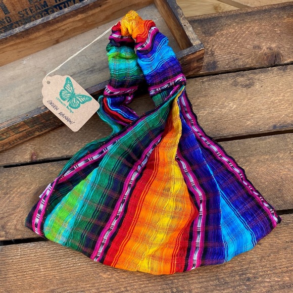 fire monkey | Accessories | Artisanal Mayan Ethnic Wide Scarf Head ...